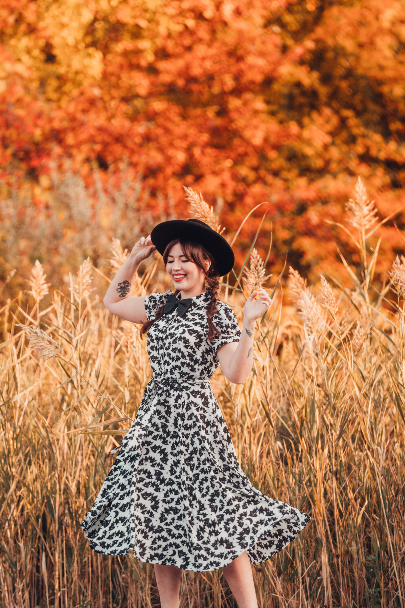 Halloween Outfit: A Batty Dress, Indeed | Keiko Lynn