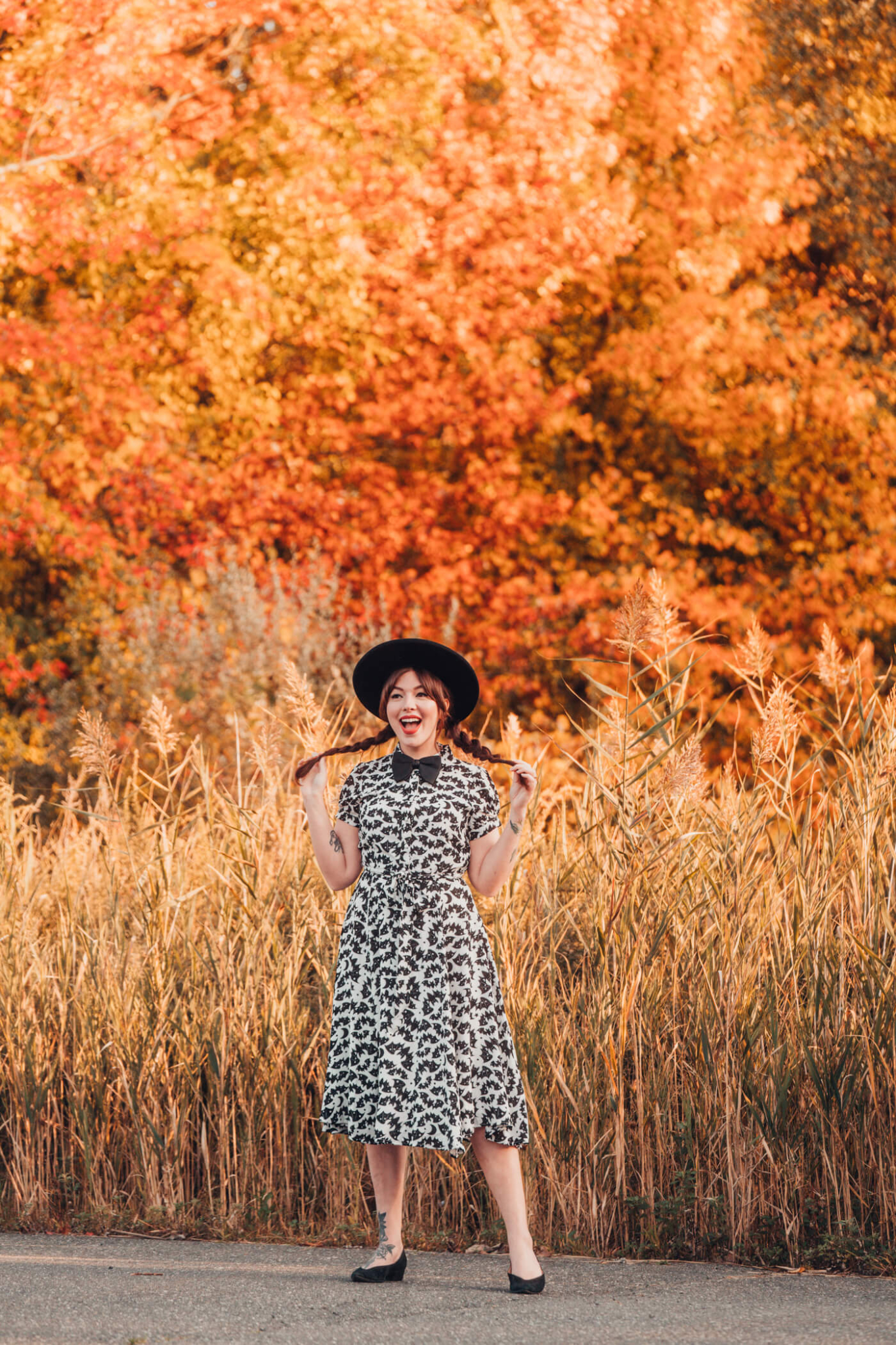 Halloween Outfit: A Batty Dress, Indeed | Keiko Lynn